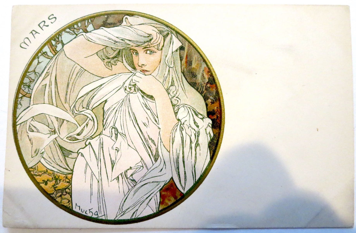 Mucha Original Postcards - Months - Circa 1900 – Hartman Galleries